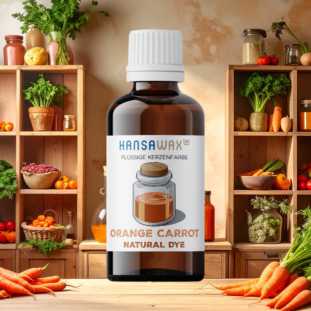 Natural Candle Dye: Orange Carrot – Hansawax GmbH